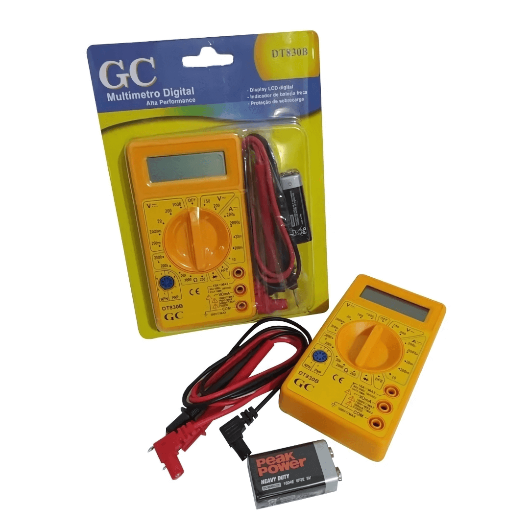 Multímetro Digital DT-830 B Embalagem Blister – GC - fasenet.com.br